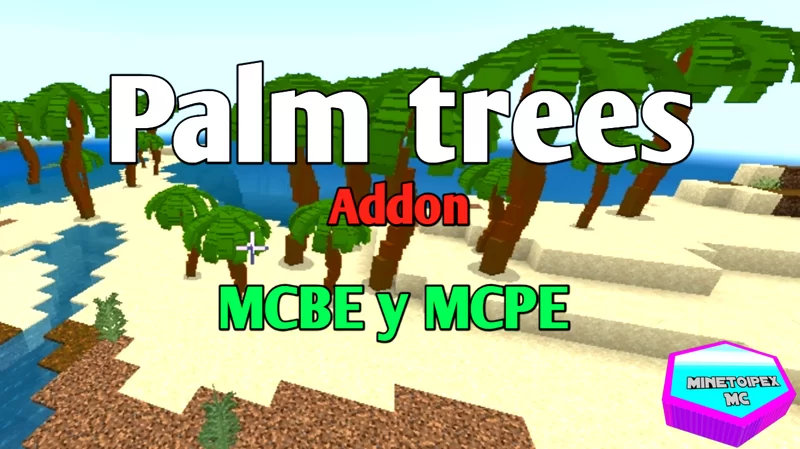 palm trees addon for minecraft bedrock V1.5 Minecraft Mod
