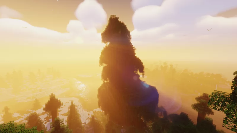 Nebulus spruce tree Minecraft Mod