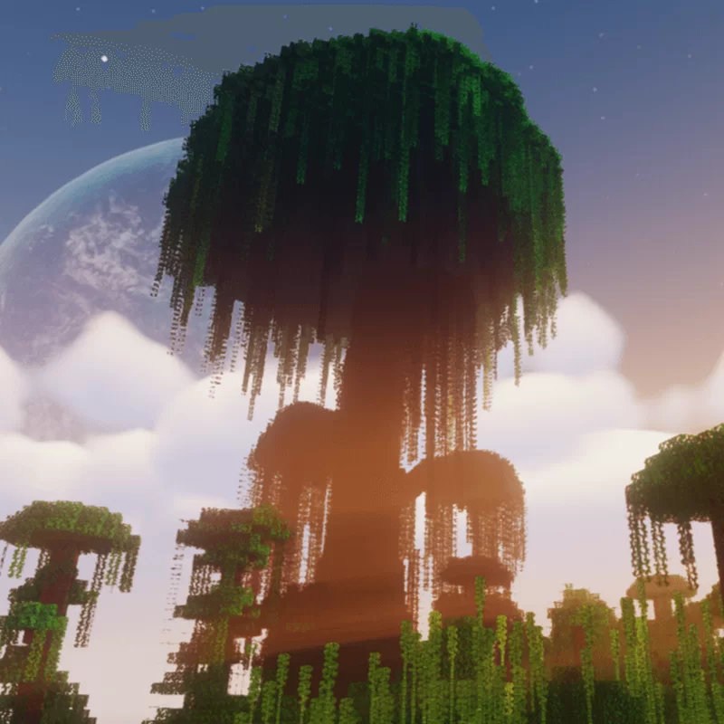 Nebulus giant jungle tree Minecraft Mod