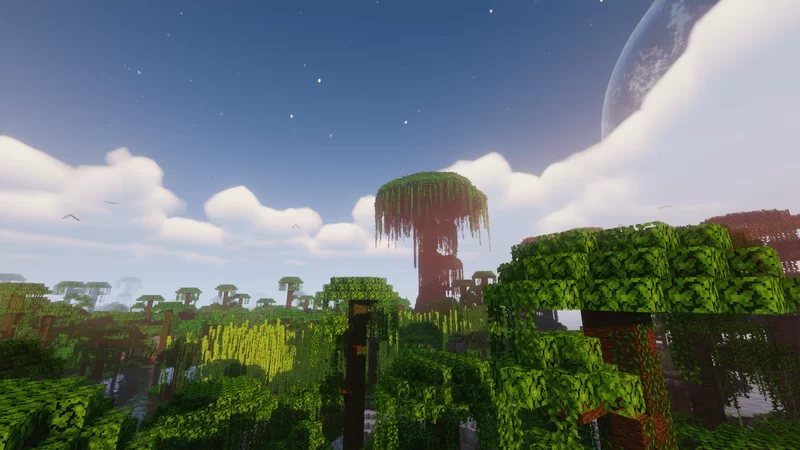 Nebulus giant jungle tree Minecraft Mod