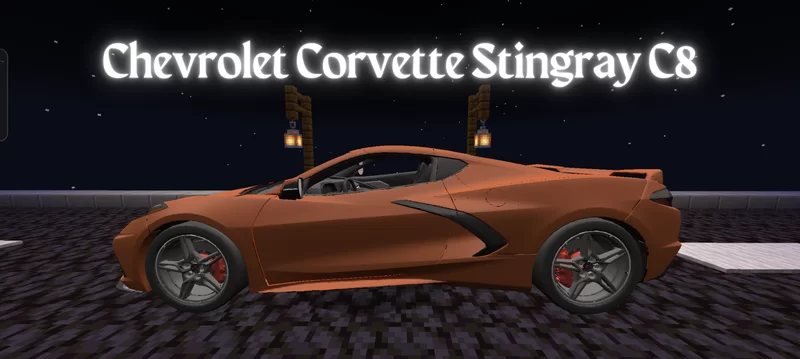 Chevrolet Corvette Stingray C8 Minecraft Mod