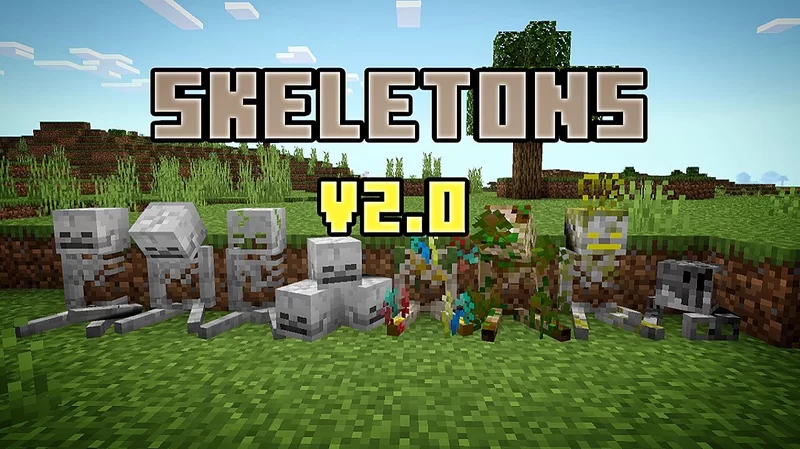 Skeletons V2.0 Minecraft Mod