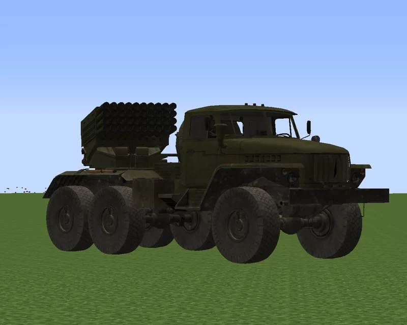 [MCheli] BM-21 "Grad" 1.7.10 Minecraft Mod