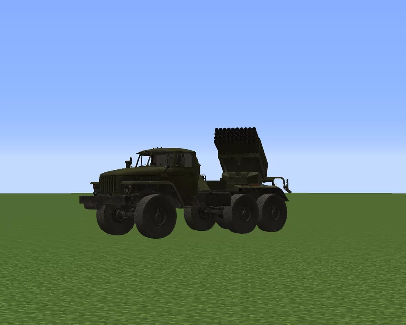 [MCheli] BM-21 "Grad" 1.7.10 Minecraft Mod