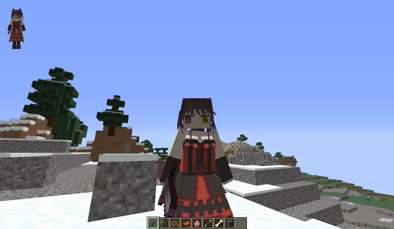 Kurumi Tokisaki (REQUIRED "YES STEVE MODEL") Minecraft Mod