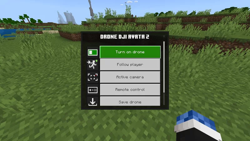 Drone Addon (MINECRAFT BEDROCK) Minecraft Mod