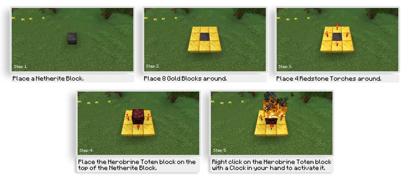 Herobrine Boss Minecraft Mod