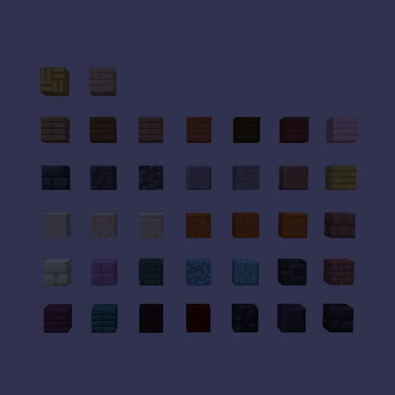 vertical slabs Minecraft Mod