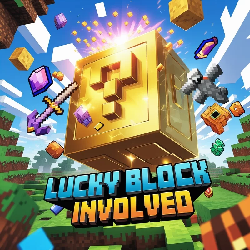 Lucky Block involved addon Minecraft Mod