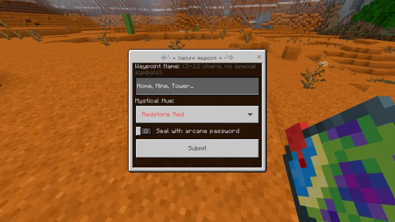 Pocket Waypoint addon v1 1.21.100 UPDATE Minecraft Mod