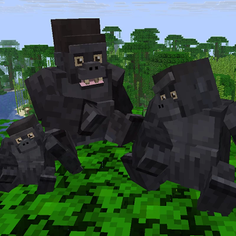 Animal Garden - Western Gorilla Minecraft Mod