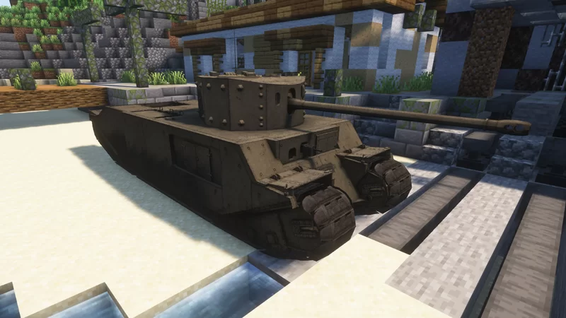 Mcheli content: TOG II tank Minecraft Mod