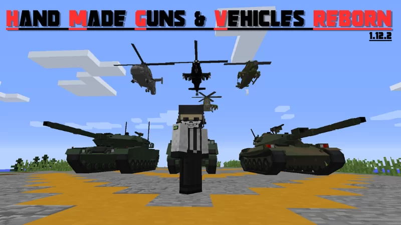 Hand Made Guns & Vehicles REBORN | Lasted version 2.1 Minecraft Mod