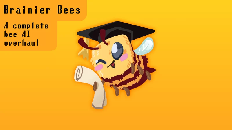 Brainier Bees Minecraft Mod