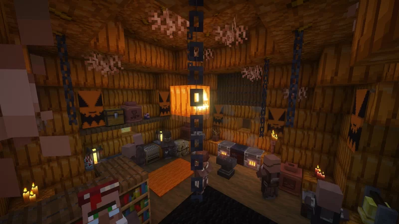 Villager Pumpkin House Minecraft Mod