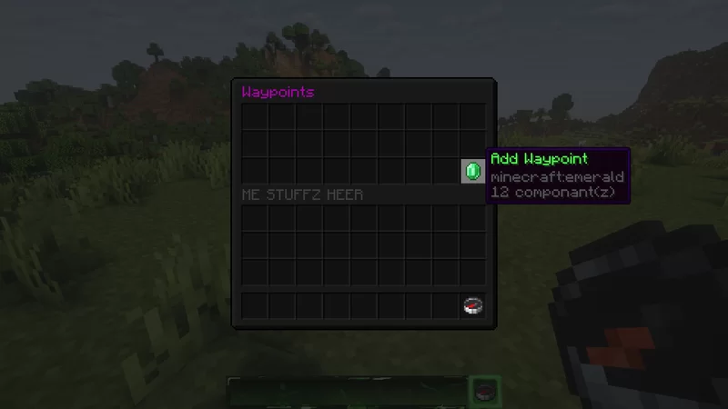 Waypoint Compass Plugin Minecraft Mod