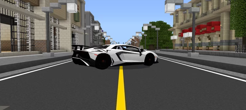 Lamborghini Aventador SVJ Minecraft Mod