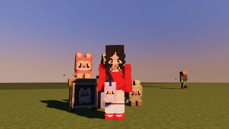 Labubu !! ˚₊‧꒰ა Plushies + Armor ໒꒱‧₊˚ ★ Bedrock Minecraft Mod