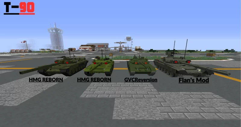 HMG-R | GVCReversion | Flans mod - Comparison Minecraft Mod