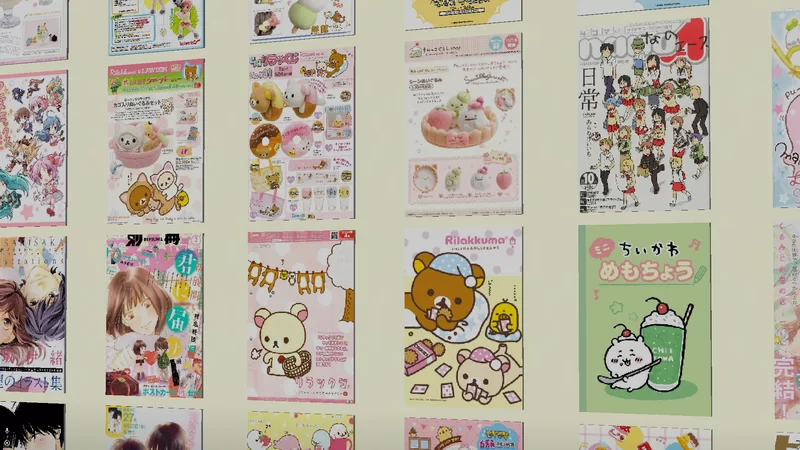 posters V2 addon — mcbe / pe --- 1.21+ (sanrio, chiikawa, rilakkuma, etc!) Minecraft Mod