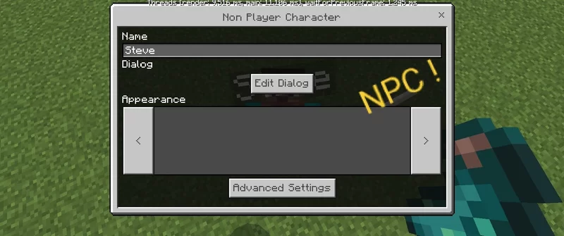 Custom NPC ADD-ON V1 [MCBE/PE] Minecraft Mod