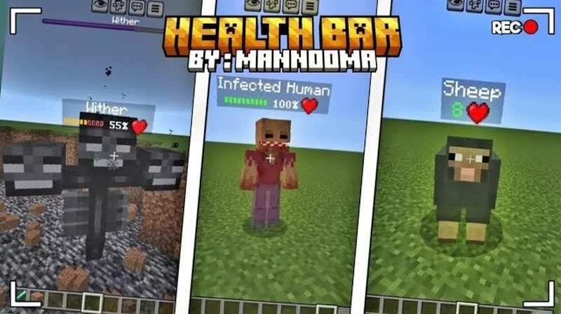 HealthBar V2.3 1.21.120 Minecraft Mod