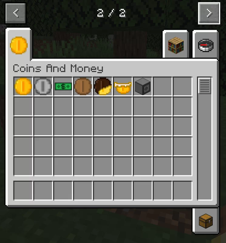 Coins And Money Minecraft Mod
