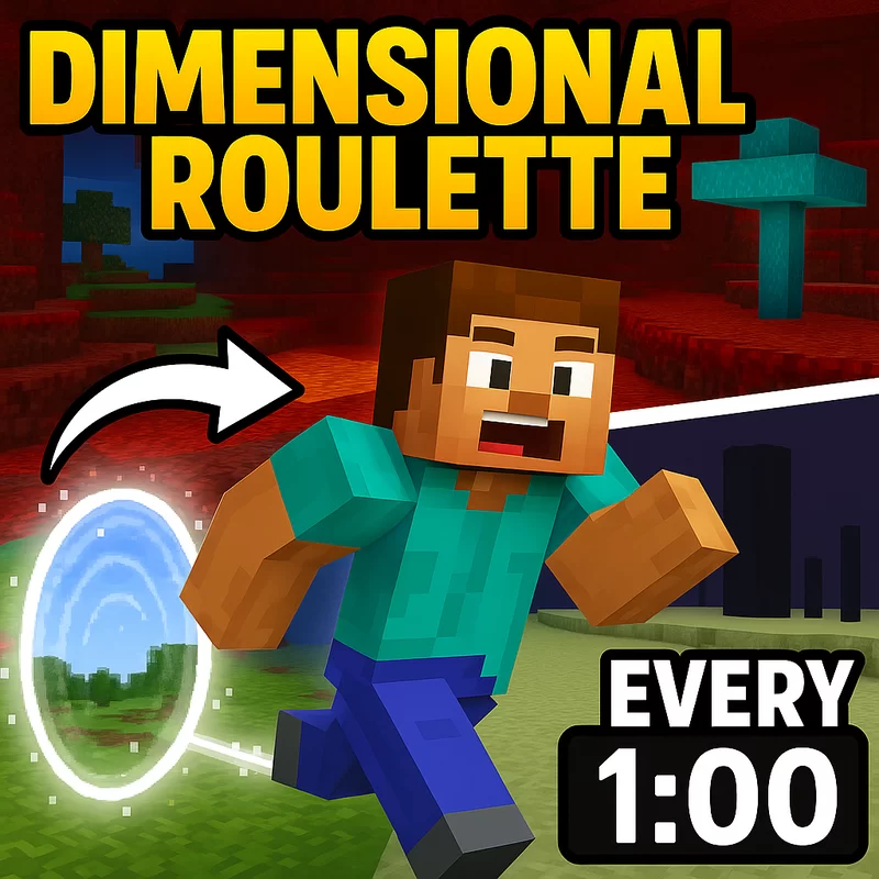 Dimension Roulette!!! Minecraft Mod