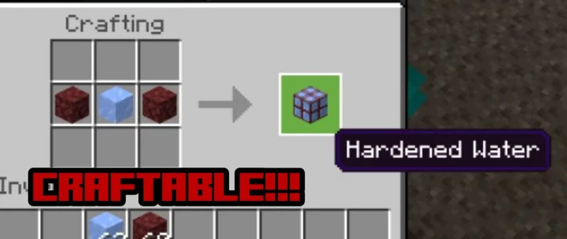 Placeable Water In the Nether Minecraft Mod