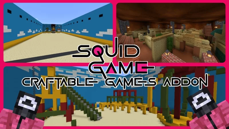 Squid Game: Craftable Games Addon Minecraft Mod