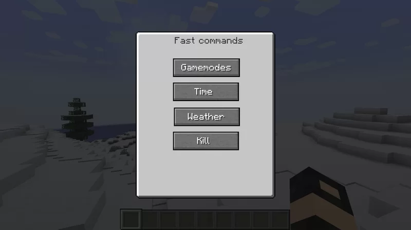 Fast Commands Minecraft Mod