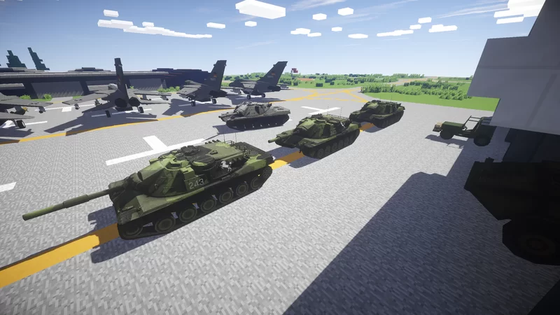 Mcheli addon: KPz 70 main battle tank Minecraft Mod