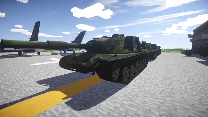 Mcheli addon: KPz 70 main battle tank Minecraft Mod