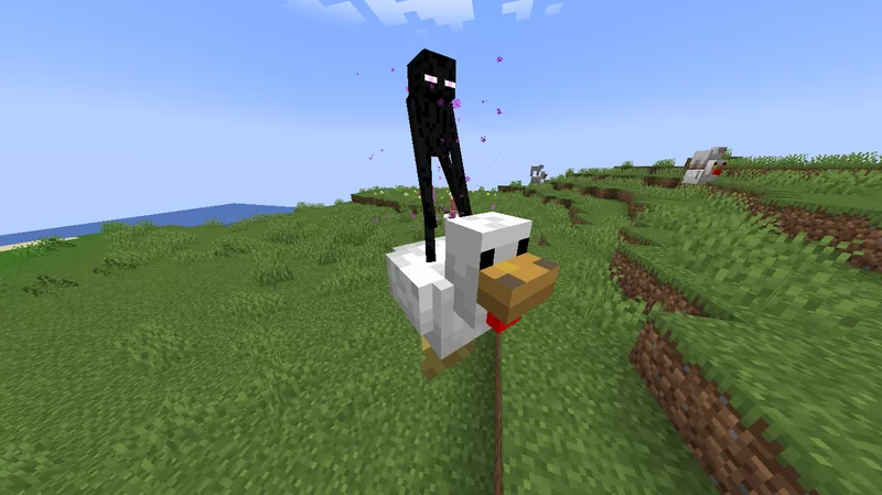 Minecraft But Every Mob Is A CHICKEN JOCKEY Minecraft Mod