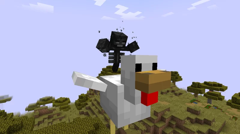 Minecraft But Every Mob Is A CHICKEN JOCKEY Minecraft Mod