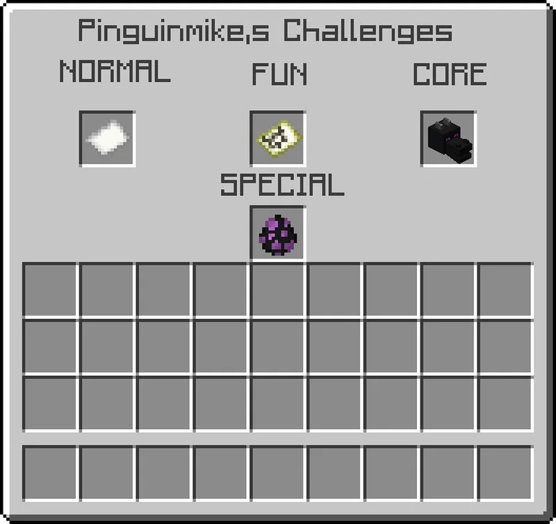 Pinguinmike,s Challenges (Forge/Fabric/NeoForge) Minecraft Mod