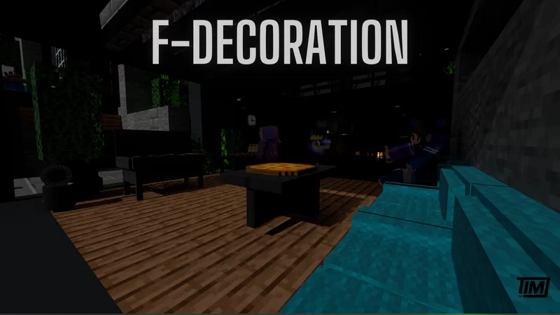 Furniture F-Decoration Add-on Minecraft Mod