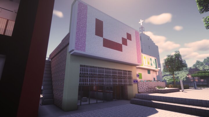 Sushi restaurant and Surrounding Areas Minecraft Map