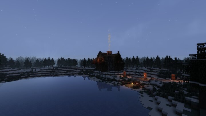 Cozy Winter Lodge Minecraft Map