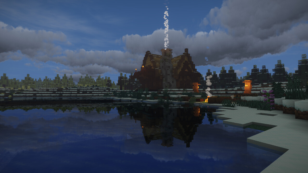 Cozy Winter Lodge Minecraft Map