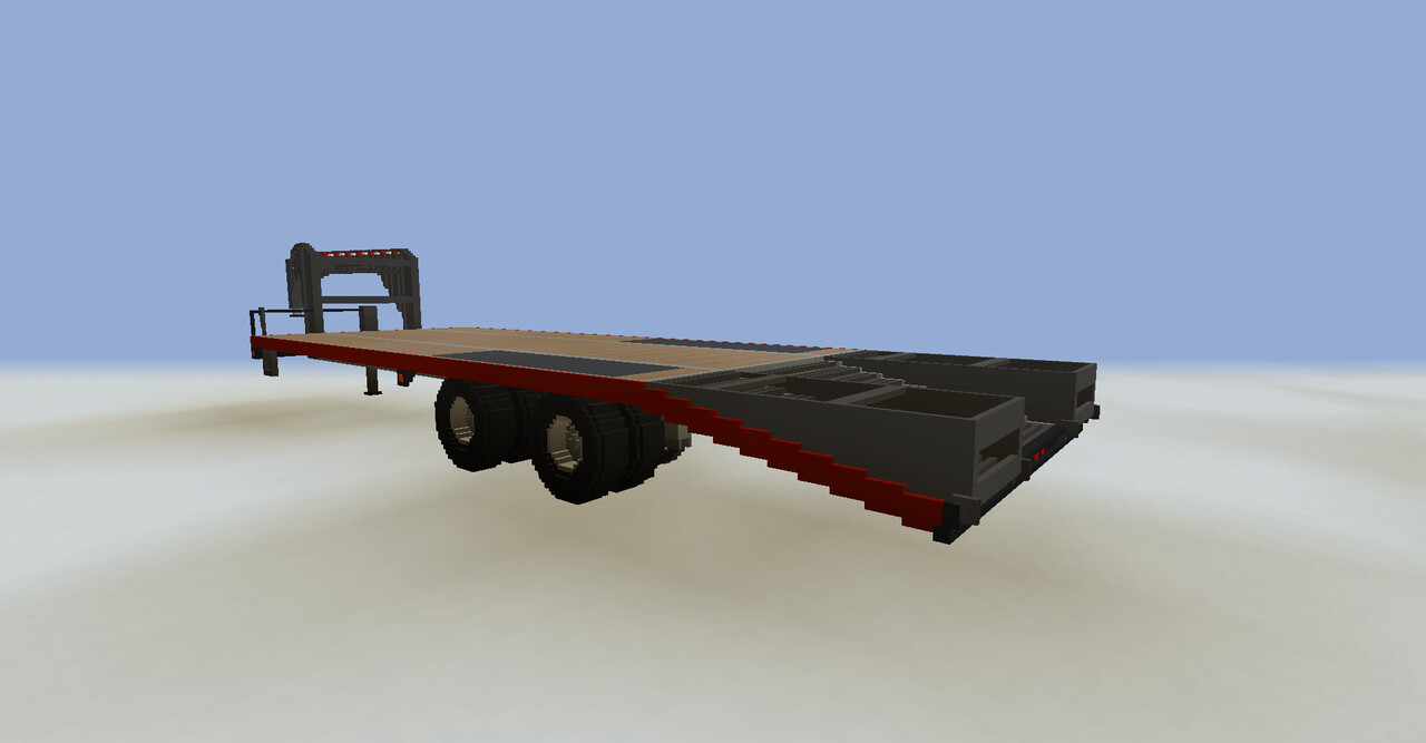 20ft Gooseneck Fifth Wheel Trailer with animations (Big Tex 20GN ...