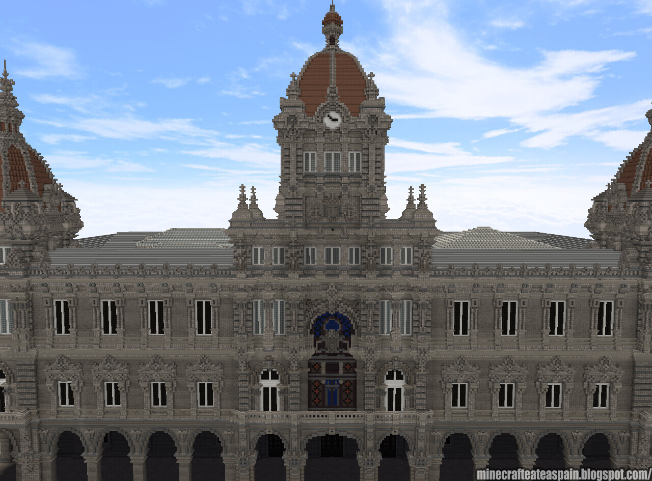 Replica Minecraft of the City Council of A Coruña, Spain. Minecraft Map