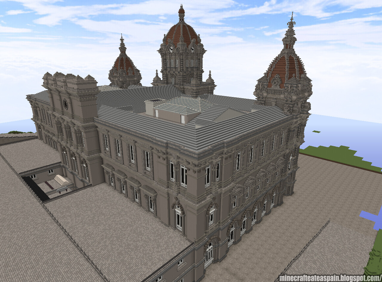Replica Minecraft of the City Council of A Coruña, Spain. Minecraft Map