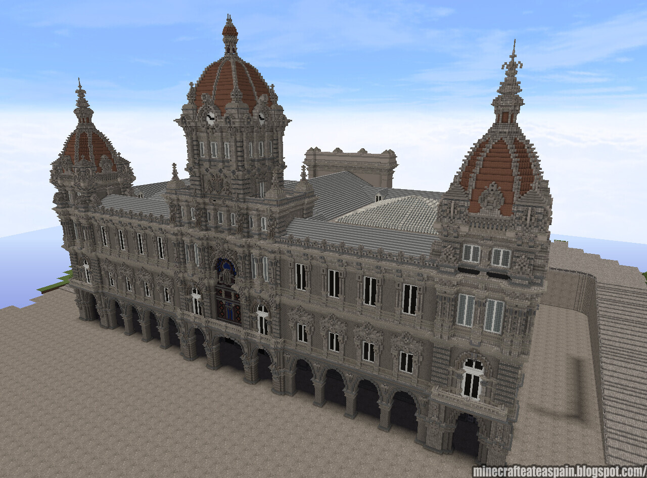 Replica Minecraft of the City Council of A Coruña, Spain. Minecraft Map