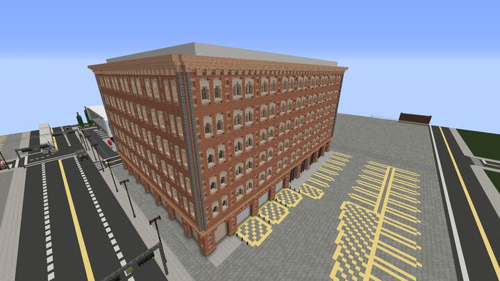 Industrial office building and warehouse Minecraft Map