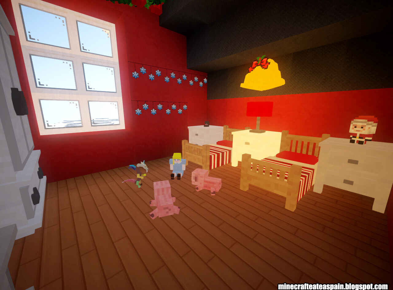 Nordic Christmas house with interiors by Minecrafteate. Minecraft Map