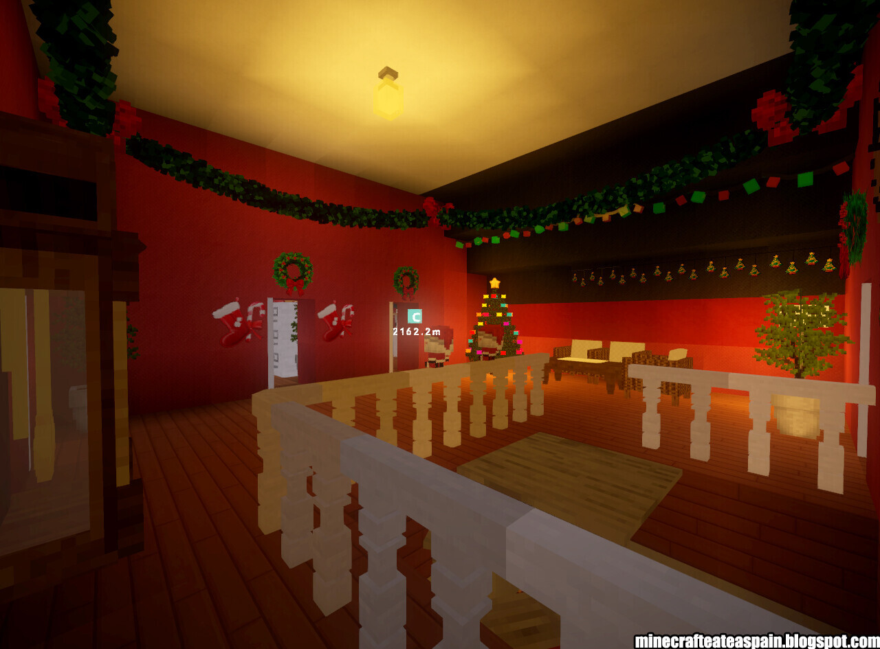Nordic Christmas house with interiors by Minecrafteate. Minecraft Map