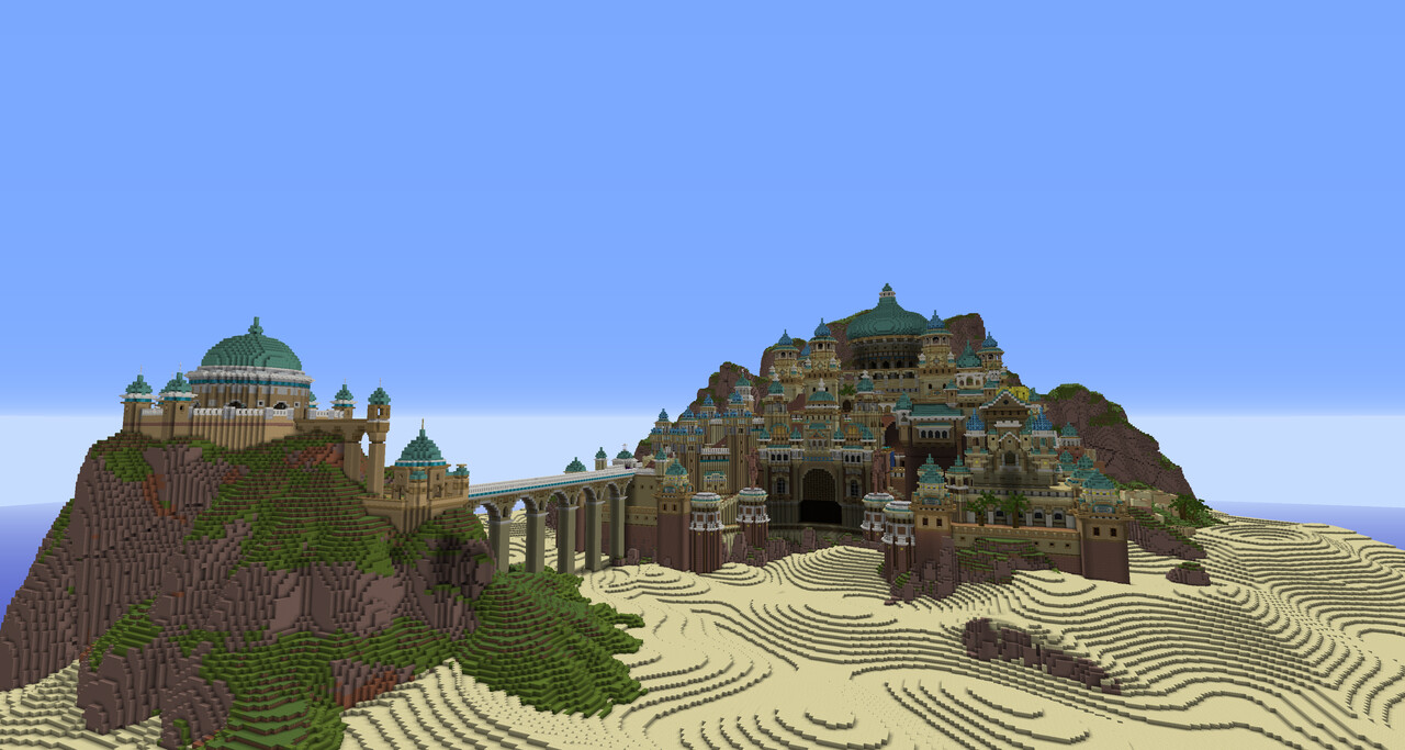 Moroccan Architecture Inspired Palace Minecraft Map