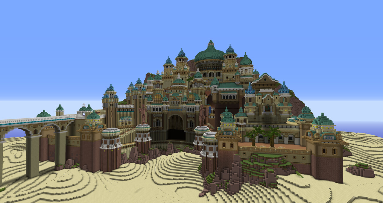 Moroccan Architecture Inspired Palace Minecraft Map