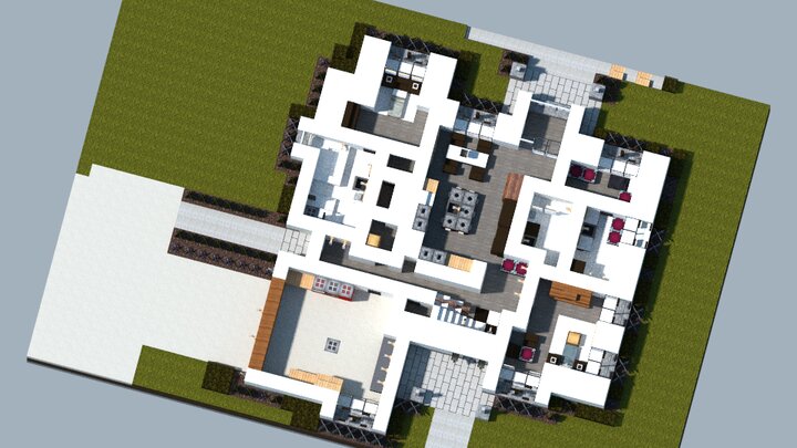 Farmhouse style home #1 [With full interior, and Download] Minecraft Map